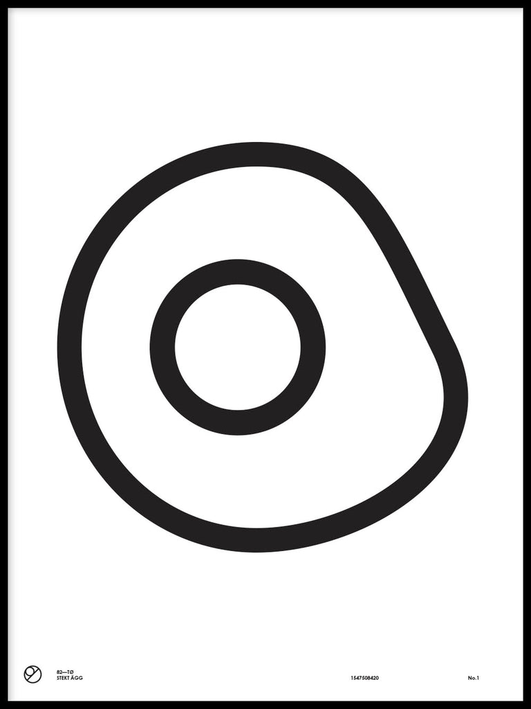 Poster: Stekt ägg - köp från Nordic Poster Collective